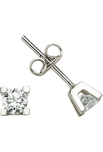 Livia 14 Ayar 0,62 Karat Tektaş Pırlanta Küpe