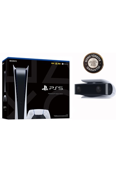 Sony Playstation 5 Digital Sürüm + Hd Kamera ( Sony Eurasia Garantili ) Sony Playstation 5 Digital Sürüm + Hd Kamera ( Sony Eurasia Garantili )