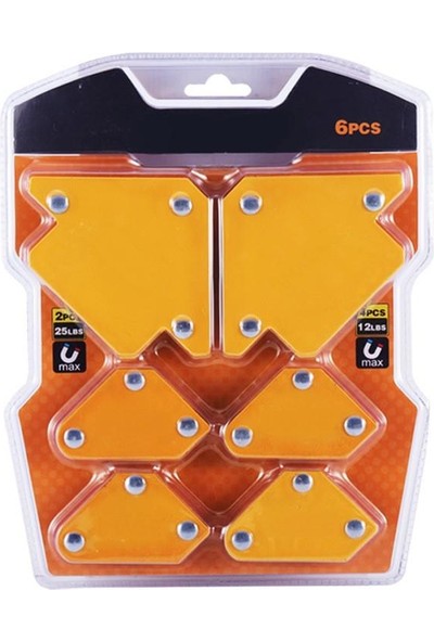 Valkyrie Mıknatıslı Manyetik Gönye Kaynak Tutucu 6'lı Set Sarı Valkyrie Mıknatıslı Manyetik Gönye Kaynak Tutucu 6'lı Set Sarı