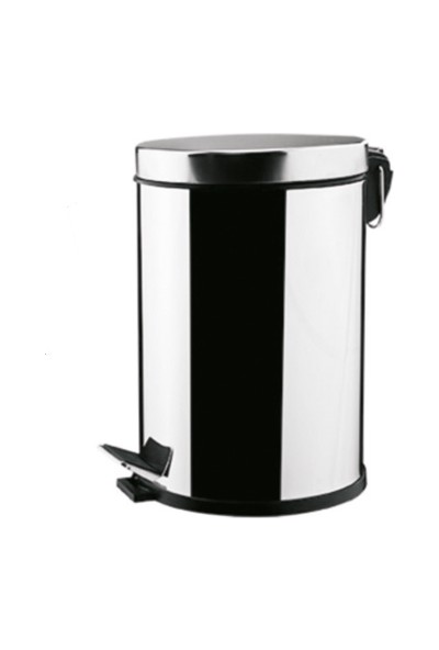 5l 430 Pedallı Çöp Kovası Krom