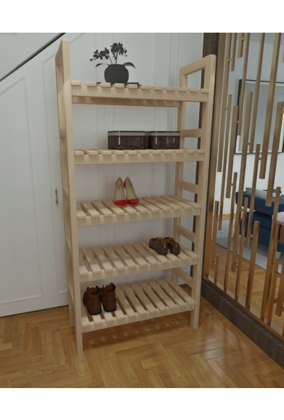 Piranlar Dekoratif 5'li Çok Raflı Ayakkabılık - Raf - Düzenleyici Piranlar Dekoratif 5'li Çok Raflı Ayakkabılık - Raf - Düzenleyici