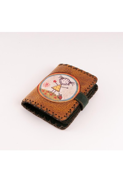 Hayalevi Consept Kalpli Kız Desenli Cüzdan - Küçük Boy