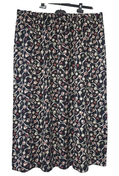 Sercan Konfeksiyon Kadın 6 Parçalı Uzun Viskon Basma Anne Eteği