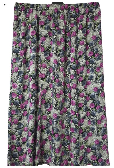 Sercan Konfeksiyon Kadın 6 Parçalı Uzun Viskon Basma Anne Eteği