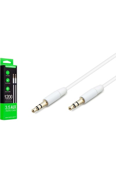 Hadron HDX1039B(4308B) Aux Kablo 1.2mt Beyaz