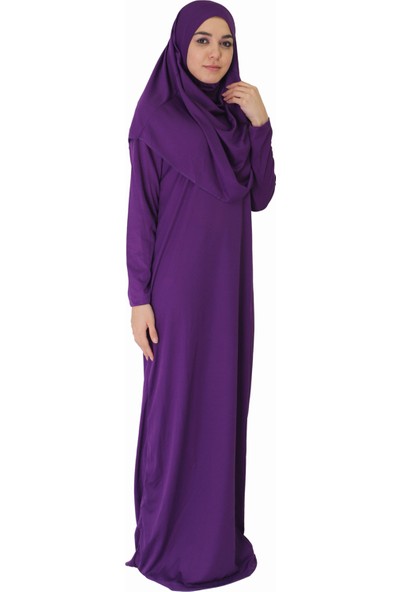 Zehranaz Namaz Elbisesi Menekşe Moru S