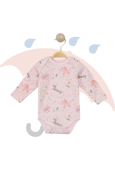 Kız Bebek Badi Zıbın Desenli - Nono Baby - Bebek Çıtçıtlı Badi - Pembe - 0-3 Ay Kız Bebek Badi Zıbın Desenli - Nono Baby - Bebek Çıtçıtlı Badi - Pembe - 0-3 Ay