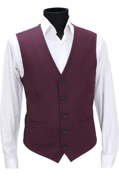 Mentor Regalo Erkek Yelek V Yaka Bordo Desenli 50375 Mentor Regalo Erkek Yelek V Yaka Bordo Desenli 50375