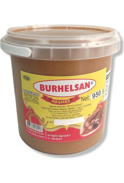 Burhelsan Haşhaş Ezmesi 950 Gr. Burhelsan Haşhaş Ezmesi 950 Gr.