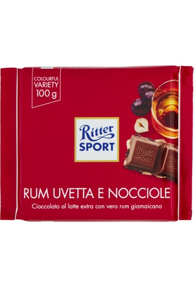 Ritter Sport Rum Uvetta E Nocciole 100 G