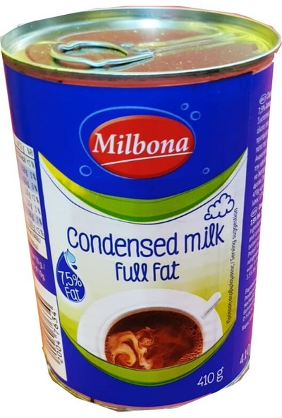 Milbona Condensed Yoğunlaştırılmış Tam Yağlı Kahve Sütü 386 ml