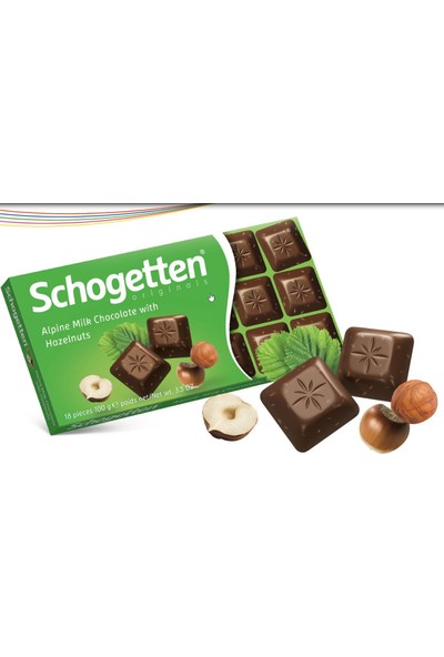 Schogetten Alpine Milk Chocolate With Hazelnuts Schogetten Alpine Milk Chocolate With Hazelnuts