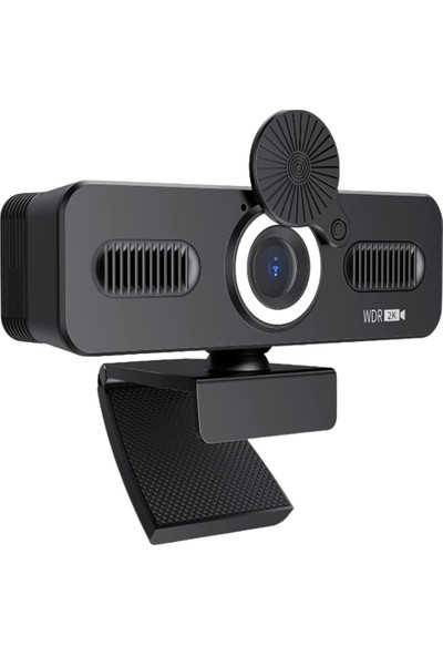 Truefree Ayarlanabilir Halka Işık ve Gizlilik Kapaklı Truefree 2k Qhd Web Kamerası