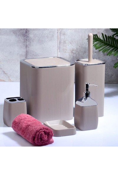 Luwi Shopping Barok Kare 5 Parça Banyo Takımı Vızon Luwi Shopping Barok Kare 5 Parça Banyo Takımı Vızon