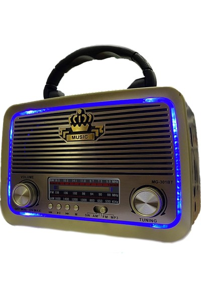 Şarjlı Işıklı Nostaljik Radyo Hoparlör USB Tf Aux Destekli Müzik Çalar Şarjlı Işıklı Nostaljik Radyo Hoparlör USB Tf Aux Destekli Müzik Çalar