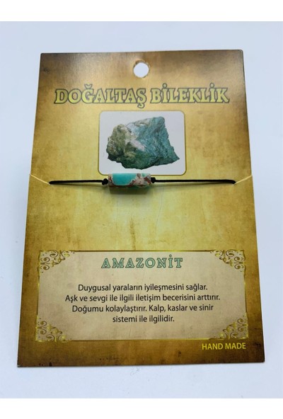 Bujiteri Dükkanı Amazomit Doğal Taşlı Bileklik