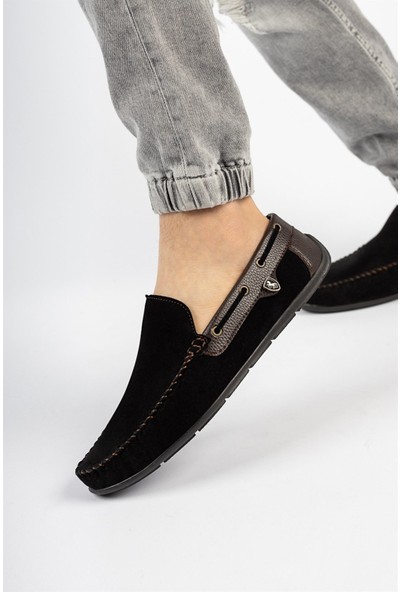 Freemax Loafer Rog Erkek Ayakkabı ROG.227 Süet Siyah Kahve Freemax Loafer Rog Erkek Ayakkabı ROG.227 Süet Siyah Kahve