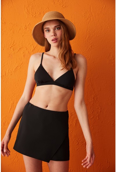 Penti Siyah Skirt Deniz Şortu
