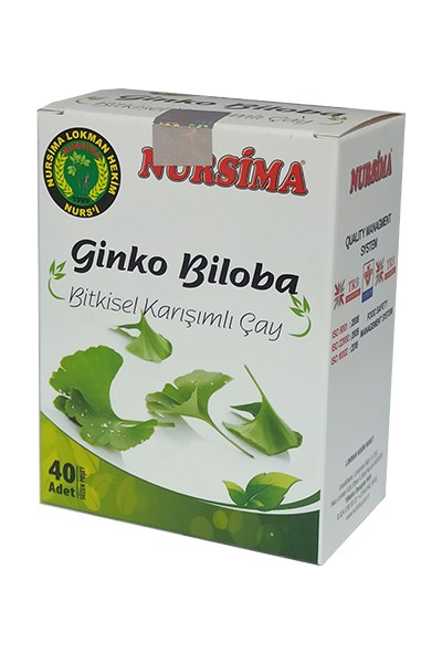 Nursima Ginko Bilobalı Bitkisel Karışımlı Çay 40'lı Nursima Ginko Bilobalı Bitkisel Karışımlı Çay 40'lı