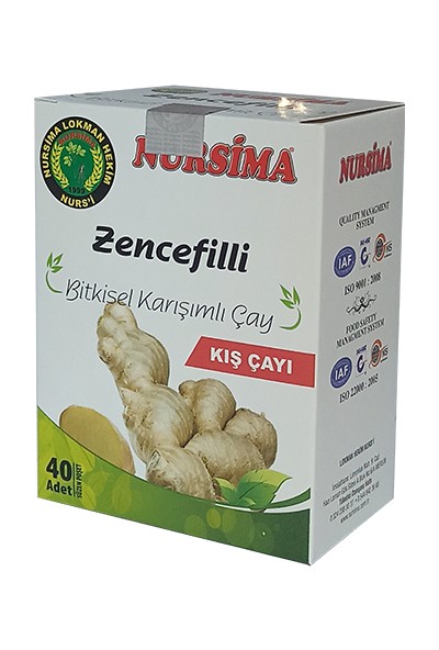 Nursima Zencefilli Bitkisel Karışımlı Çay 40'lı