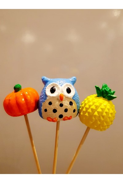 Dekoratif Kaktüs Atölyesi 10LU Karışık Saksı Süsü - Saksı Dibi Süsü - Saksı Aksesuarı