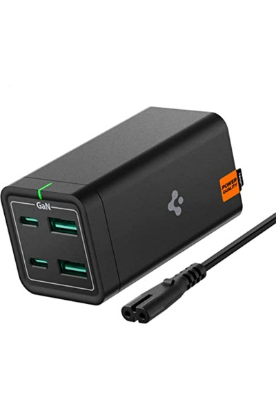 Spigen ArcDock 65W 4 Port USB-C PD 3.0 (Power Delivery) Hızlı Masaüstü Şarj İstasyonu Gallium Nitride (GaN) Macbook ile Uyumlu Hub Black (1.5 Metre AC Kablo) PD2101 - ACH03787 Spigen ArcDock 65W 4 Port USB-C PD 3.0 (Power Delivery) Hızlı Masaüstü Şarj İstasyonu Gallium Nitride (GaN) Macbook ile Uyumlu Hub Black (1.5 Metre AC Kablo) PD2101 - ACH03787