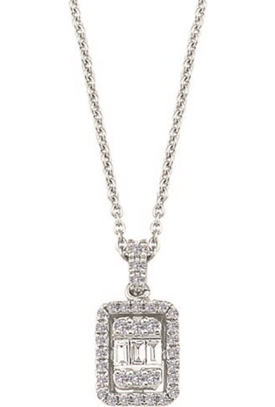 Altın Kaynak Store 14 Ayar 0,15 Karat Baget Pırlanta Kolye Altın Kaynak Store 14 Ayar 0,15 Karat Baget Pırlanta Kolye