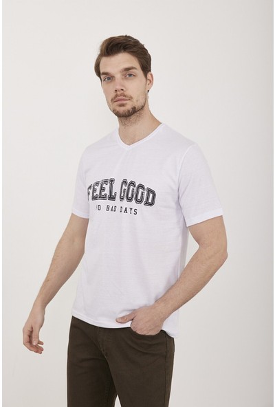 Çetinkaya Massa erkek V Yaka Openend Beyaz Tshirt 3515V Çetinkaya Massa erkek V Yaka Openend Beyaz Tshirt 3515V