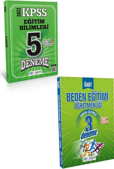 Panem Yayınları Tamamı Çözümlü Eğitim Bilimleri 5 Deneme + ÖABT Beden Eğitimi Öğretmenliği 3 Deneme Panem Yayınları Tamamı Çözümlü Eğitim Bilimleri 5 Deneme + ÖABT Beden Eğitimi Öğretmenliği 3 Deneme
