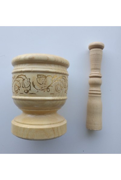 Ahşap Havan Dövecek Desenli Ahşap Havan Dövecek Desenli