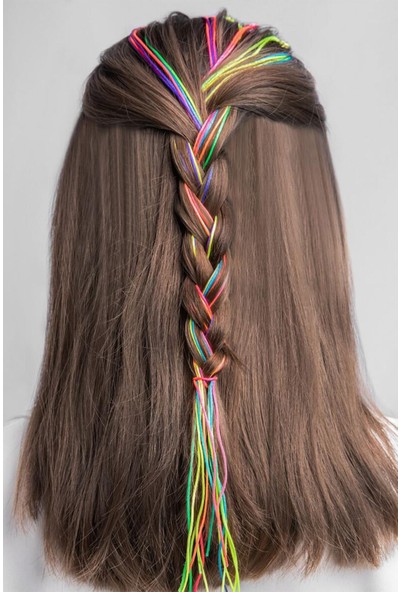 Bahels Rainbow Saç Postiş Saç Örgü Süsü Bahels Rainbow Saç Postiş Saç Örgü Süsü
