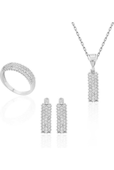 Qalitte Gümüş Su Yolu Bayan Set