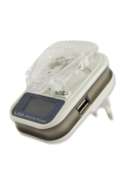 Ega Toptan LCD Ekran USB Çıkışlı Universal Şarj