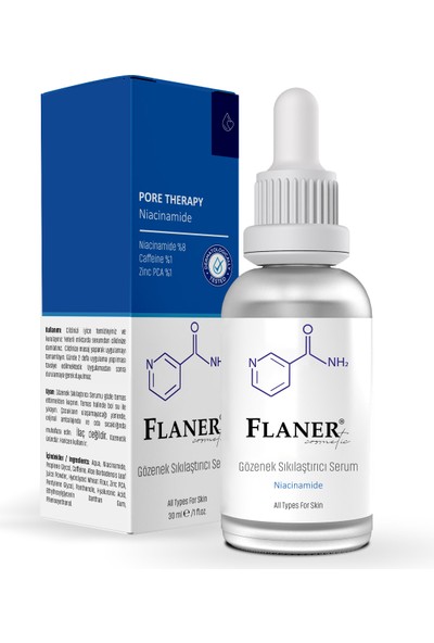 Flaner Niacinamide 10% + Zinc 1% 30 ml (Gözenek, Siyah Nokta ve Akne Giderici Bakım Serumu (Niacinamide 10% Zınc Pca 1% Caffeine 1% ) Flaner Niacinamide 10% + Zinc 1% 30 ml (Gözenek, Siyah Nokta ve Akne Giderici Bakım Serumu (Niacinamide 10% Zınc Pca 1% Caffeine 1% )