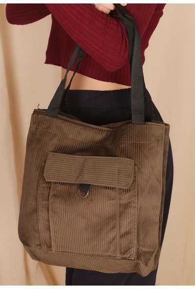 Seen Trau Haki Yeşil Kadife Çanta