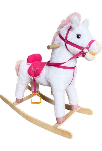 Selay Oyuncak 3505B Selay, Sallanan At Beyaz 65 cm