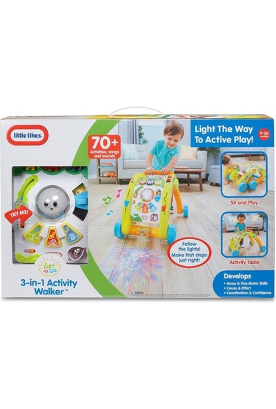 640957PX1 Little Tikes™, 3'ü1 Arada Yürüteç, 9 Ay - 3 Yaş Arası Çocuklar Için Uygundur.