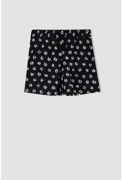 DeFacto Kız Çocuk Relax Fit Çiçek Desenli Şort T3846A622HS