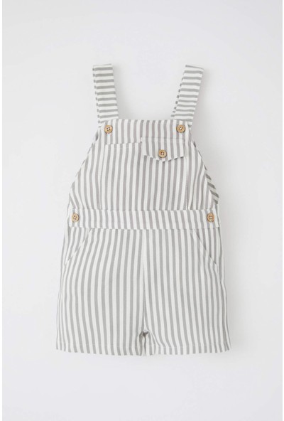 DeFacto Erkek Bebek Çizgili Kısa Askılı TULUM X0781A222SP