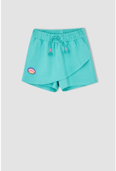 DeFacto Kız Çocuk Esnek Belli Baskılı Şort Etek Y0792A622HS