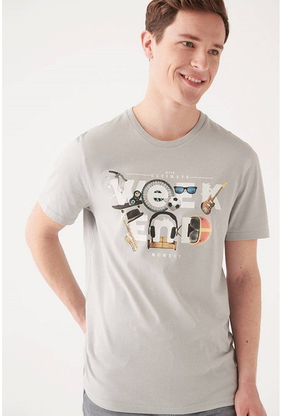 Erkek Weekend Baskılı Tişört Erkek Weekend Baskılı Tişört