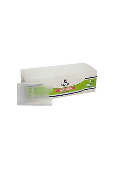 Mapi 910 Yatay Kart Kabı 50'li Şeffaf Mapi 910 Yatay Kart Kabı 50'li Şeffaf