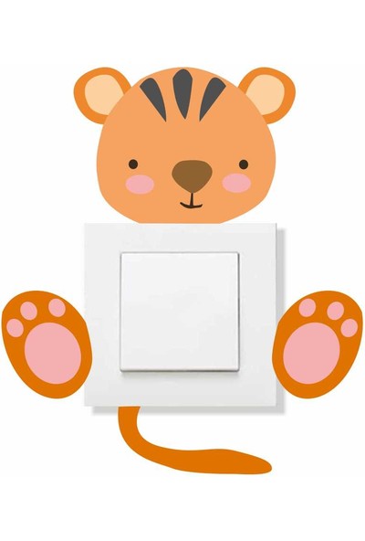 Piksel Grafik Sevimli Kedi Priz Sticker Piksel Grafik Sevimli Kedi Priz Sticker