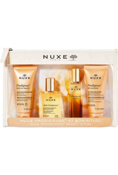 Nuxe Huile Prodigieuse Dry Oil 30 ml Vücut Bakım Seti Nuxe Huile Prodigieuse Dry Oil 30 ml Vücut Bakım Seti