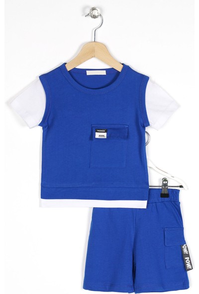Zepkids Erkek Çocuk Ön Cep Detaylı Fashion Armalı Şortlu Takım 1-4 Yaş Zepkids Erkek Çocuk Ön Cep Detaylı Fashion Armalı Şortlu Takım 1-4 Yaş