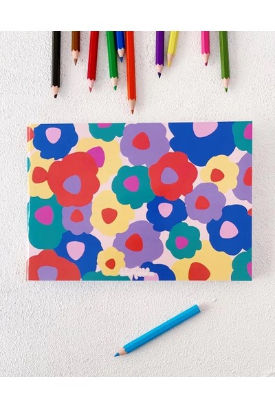 Bikutumutluluk Kır Çiçekleri - Çocuk Resim Defteri Serisi