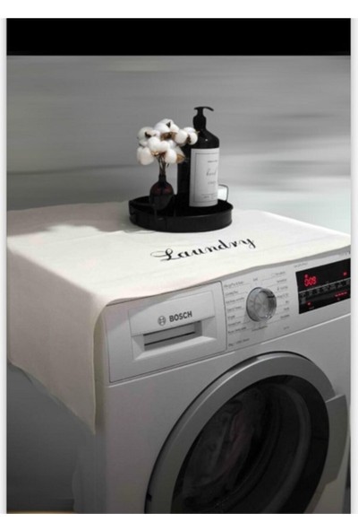 Edgar Laundry Nakışlı Gri Çamaşır Makinesi Örtüsü Edgar Laundry Nakışlı Gri Çamaşır Makinesi Örtüsü