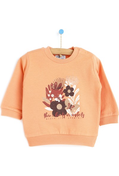 Hello Baby Hellobaby Basic Kız Bebek Şardonlu Iki Ip Baskılı Sweatshirt
