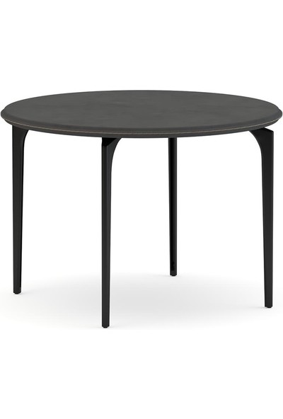 Bürotime Arte Sehpa Bold Deri Yuvarlak Antrasit Siyah Bürotime Arte Sehpa Bold Deri Yuvarlak Antrasit Siyah