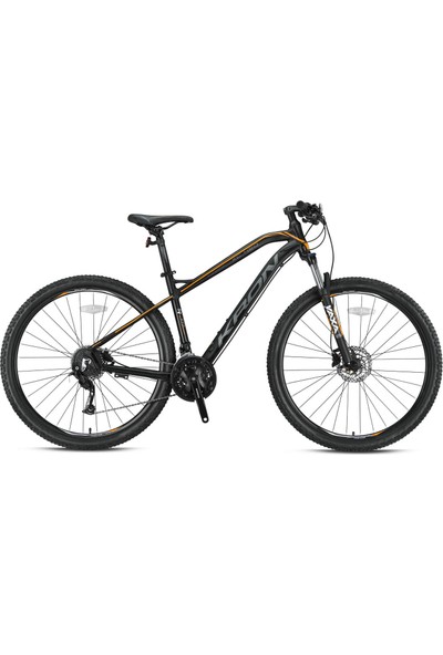 Kron XC450 27.5 Jant 27 Vites 18 Inç Hidrolik Disk Fren Dağ Bisikleti-Mat Siyah-Füme-Turuncu Kron XC450 27.5 Jant 27 Vites 18 Inç Hidrolik Disk Fren Dağ Bisikleti-Mat Siyah-Füme-Turuncu